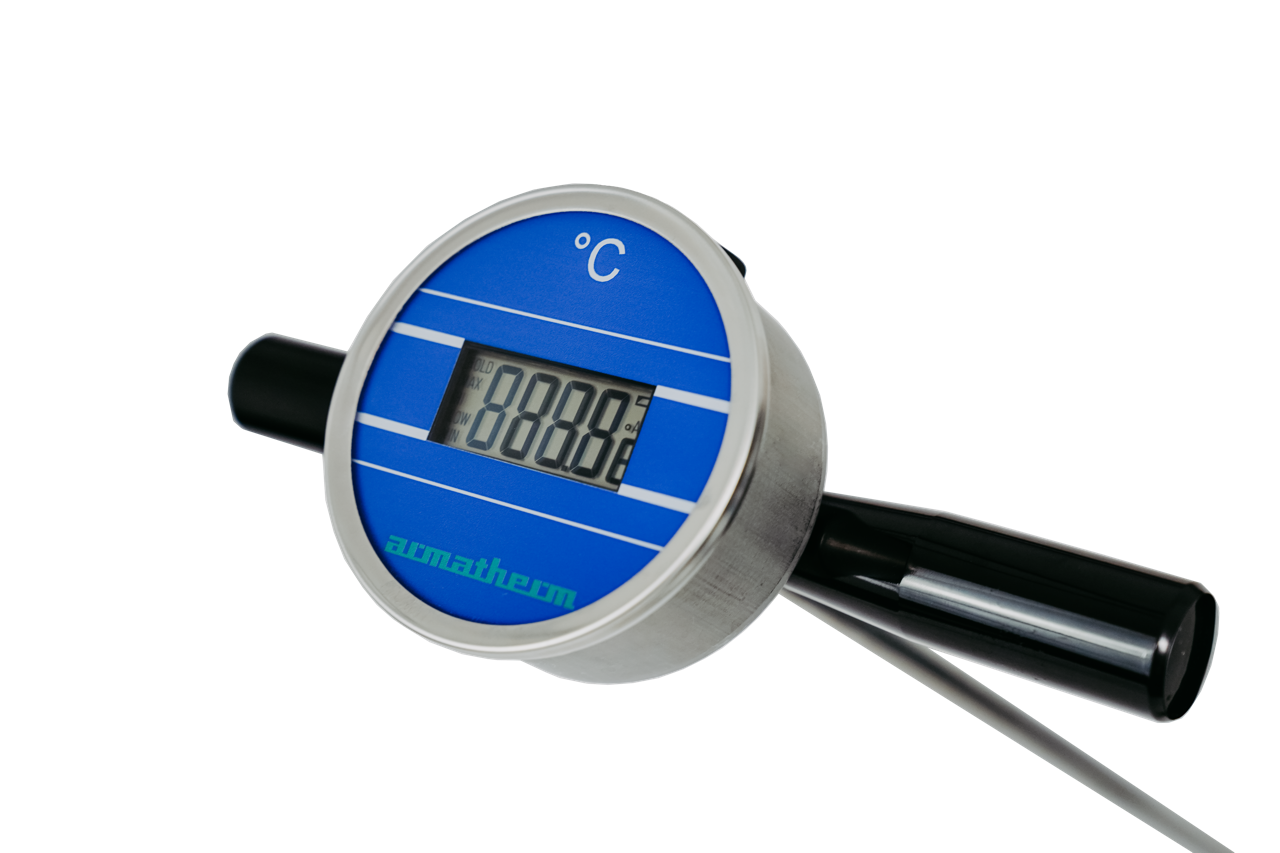 armatherm - Insertion thermometer with a handle mounted digital display