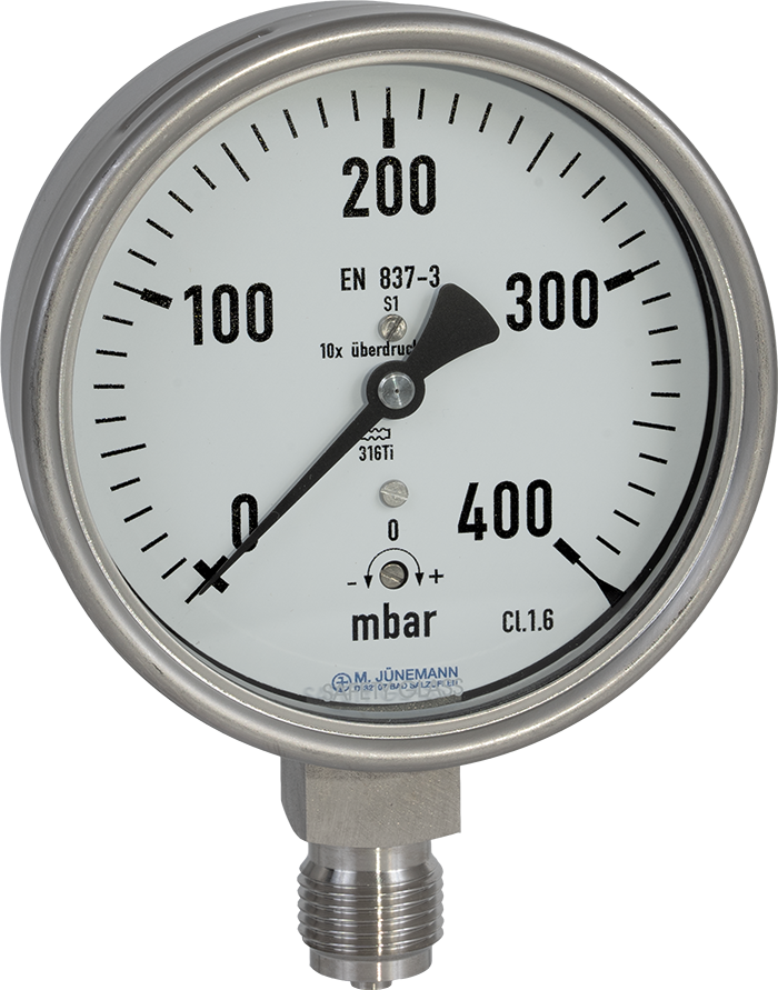 armatherm - Kapselfedermanometer, Edelstahl